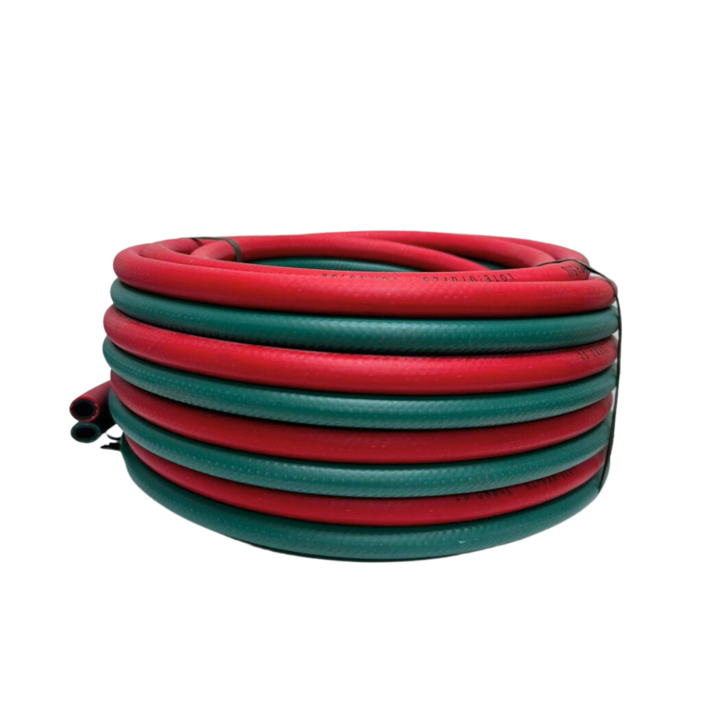 MANGUEIRA DE SOLDA DUPLA OXIGENIO/ACETILENO VERDE/VERM 300 PSI 5/16 10 ...