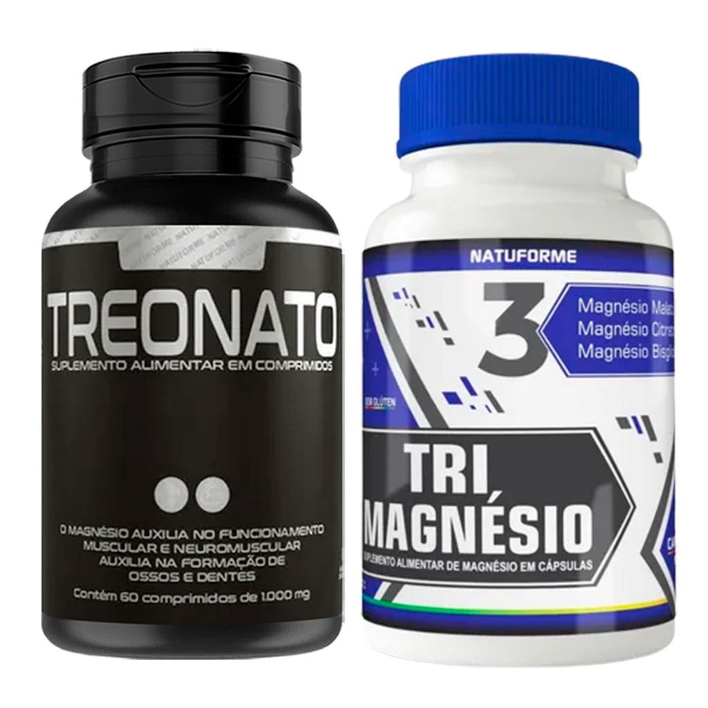 Kit Suplemento Alimentar L- Treonato com Treonina + Tri Magnésio Concentrado | Shopee Brasil