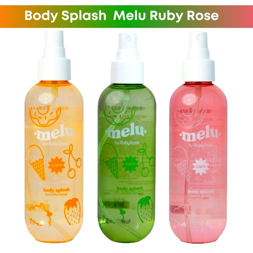 Colonia Melu Ruby Rose Body Splash 200 ml | Shopee Brasil