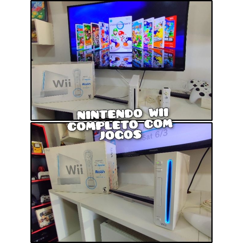 Nintendo wii Completo c/ Jogos caixa, Confira | Shopee Brasil