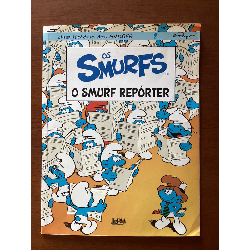 Os Smurfs: O Smurf Repórter (formato grande) | Shopee Brasil