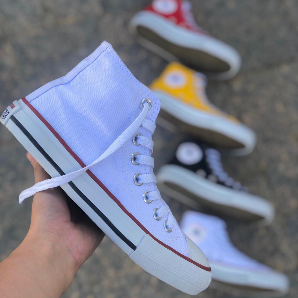 Bota All Star Converse cano medio Tradicional Treino, academia e casual ...