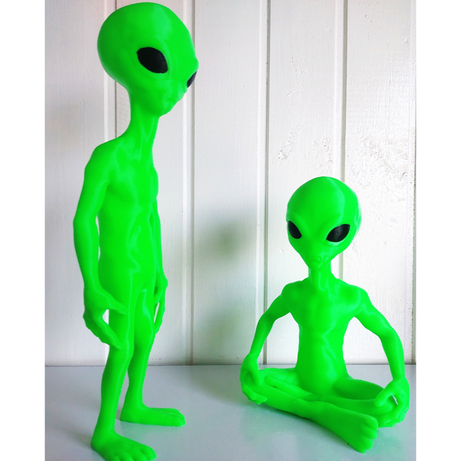 Boneco Decorativo Et Alien Alienígena Extraterrestre, Sentado/Meditando Kit 2 Bonecos | Shopee ...
