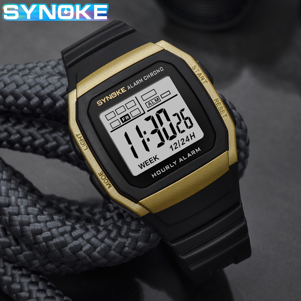 Synoke Estudante Relógio Eletrônico Esportes Ao Ar Livre Relógio ...