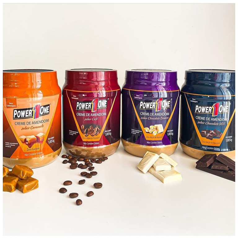 CREME DE AMENDOIM 1KG POWER1ONE | Shopee Brasil