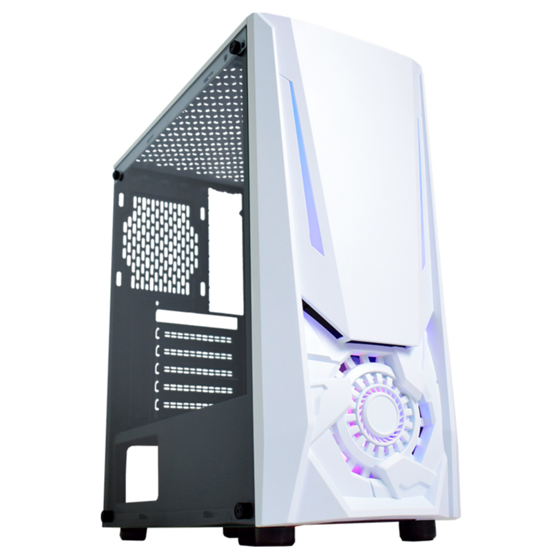 Gabinete Gamer Jaeger White II CG-W2TJ Painel em Led RGB + 1 Fan RGB ...