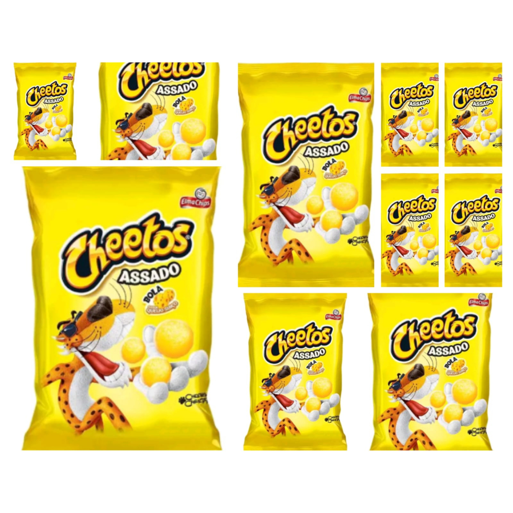 kit 10 unid. salgadinho cheetos bola 37 gramas elma chips | Shopee Brasil