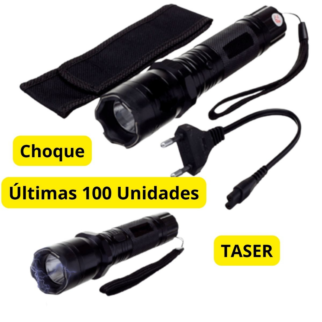 Lanterna Militar Tática De Choque Elétrico Autodefesa Pessoal Led Light ...