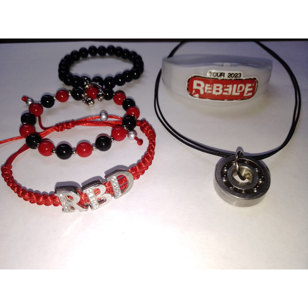 Kit pulseiras e Colar Rebelde RBD | Shopee Brasil
