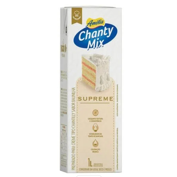Chantilly Chanty Supreme 1l Amelia | Shopee Brasil