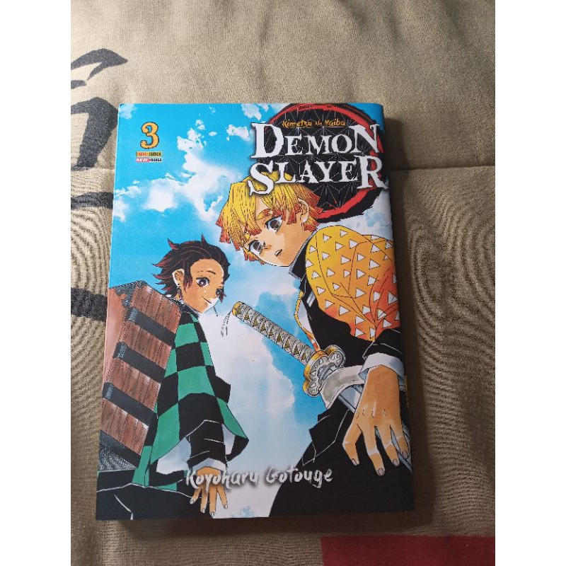 Mangá Demon Slayer/Kimetsu no yaiba volume 3. usado, mas em otimo ...