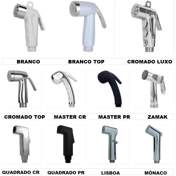 Gatilho Para Ducha Higiênica Chuveirinho LUXO TOP ABS ( Escolha o ...
