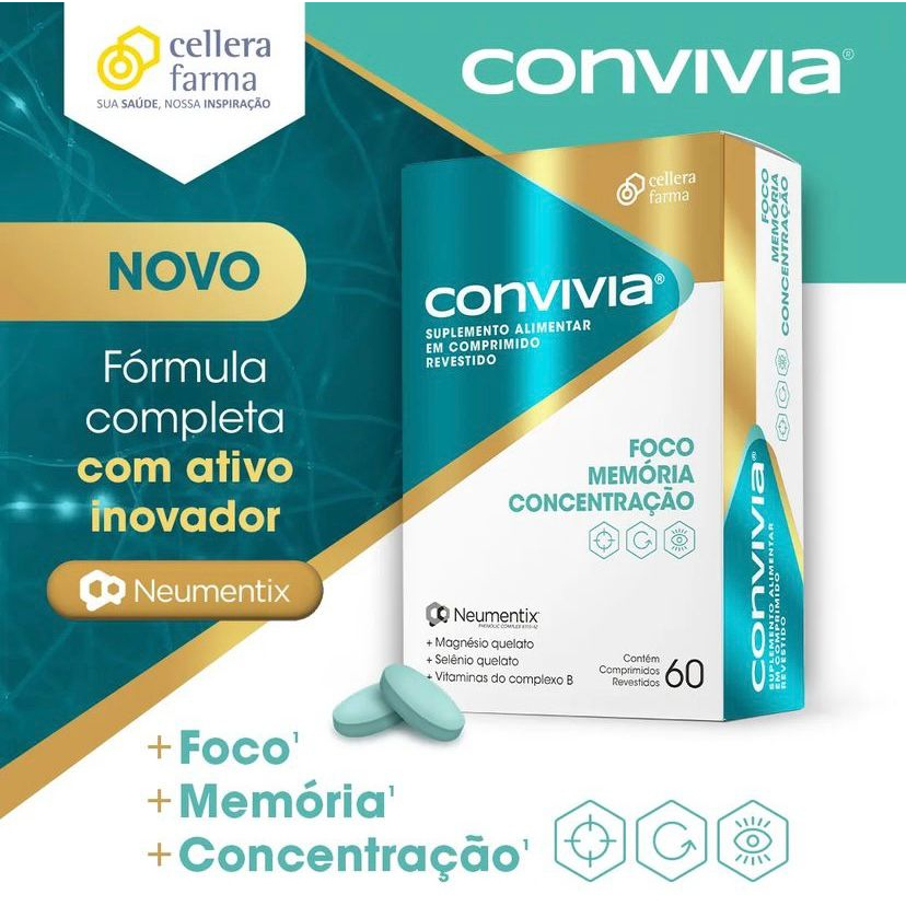 Convivia Suplemento Alimentar 60 Comprimidos - Cellera | Shopee Brasil