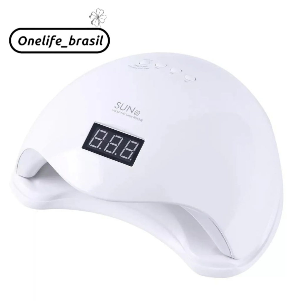 Cabine Led/UV SUN 5 Digital 24 Leds Bivolt 48W Unhas Acrígel Gel Profissional | Shopee Brasil