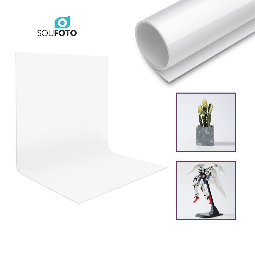 Placa de Fundo Infinito em PVC Branco Maleável Backdrop 115x60cm PFP ...