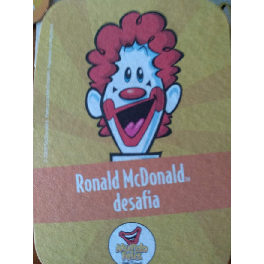 Jogo do Ronald Mcdonald Desafia - anos 90 - do encarte | Shopee Brasil