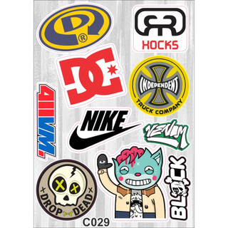 Cartela de Adesivos de skate Personalizados | Logo de Marcas | Cartela ...