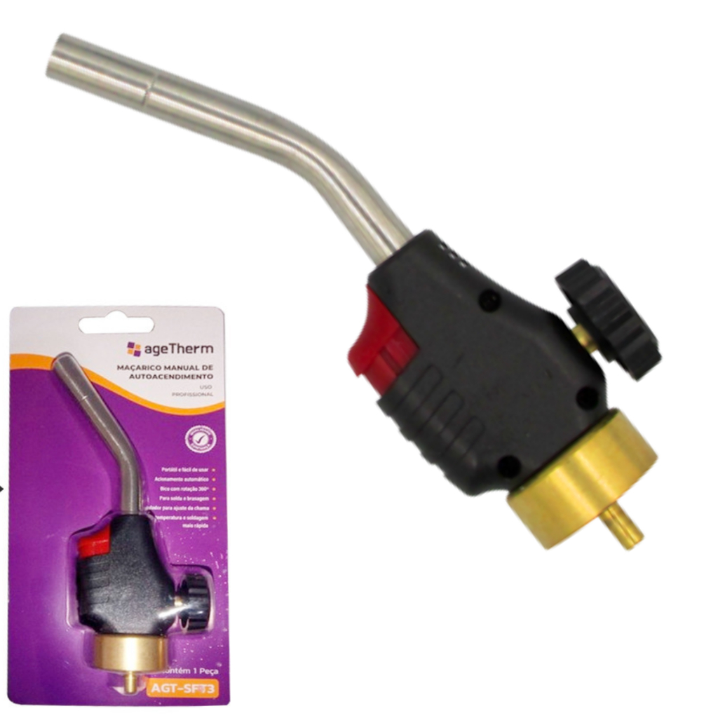 Maçarico Manual Para Solda Auto Ignição Acendimento 2.200cº | Shopee Brasil