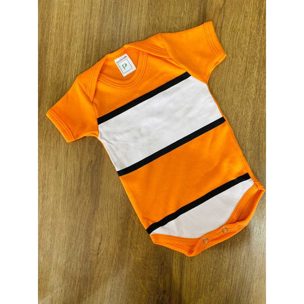 Body Bebê Temático Menino Fantasia Infantil - Nemo | Shopee Brasil