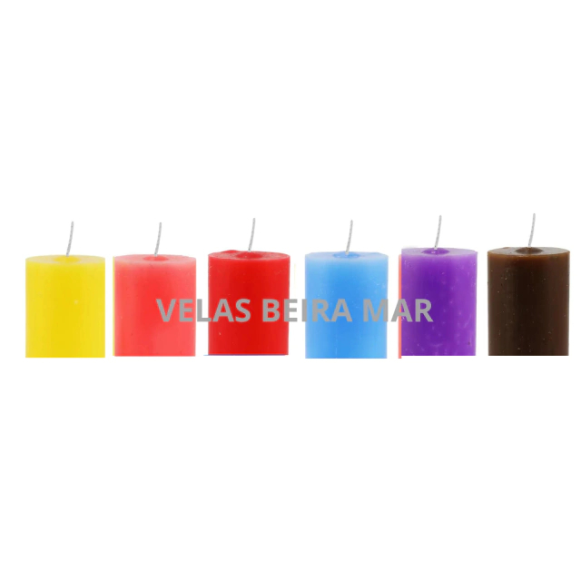 Vela 3 Dias Coloridas - 7,8cm de altura - Escolha a cor | Shopee Brasil