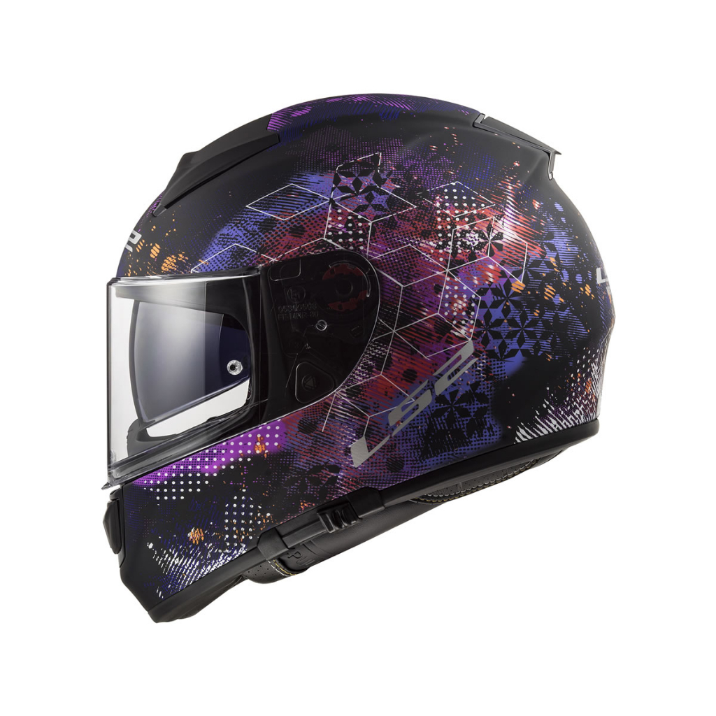 Capacete moto fechado LS2 FF397 Vector (Tri-composto) Cosmos com ...