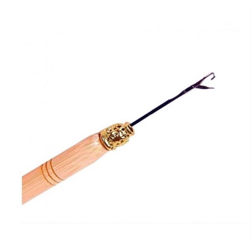 Agulha Cab De Madeira - Microlink - Crochet Braids C/ Trava Gancho ...