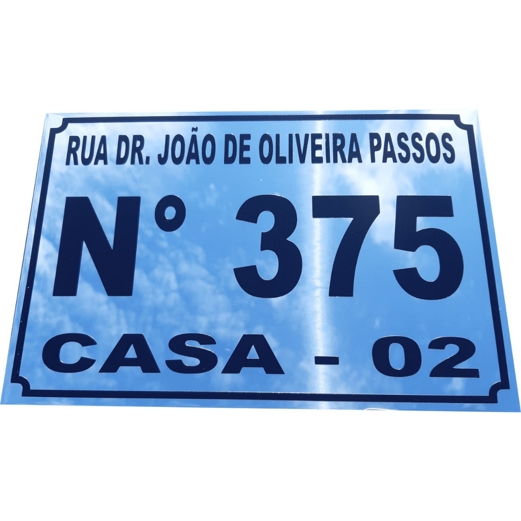 Placa De Rua Endereço Para Estrada, Sítio, Chácara, 20x30cm | Shopee Brasil