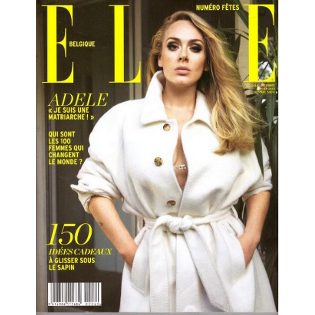 REVISTA ELLE, JANEIRO DE 2023, COM ADELE NA CAPA. | Shopee Brasil