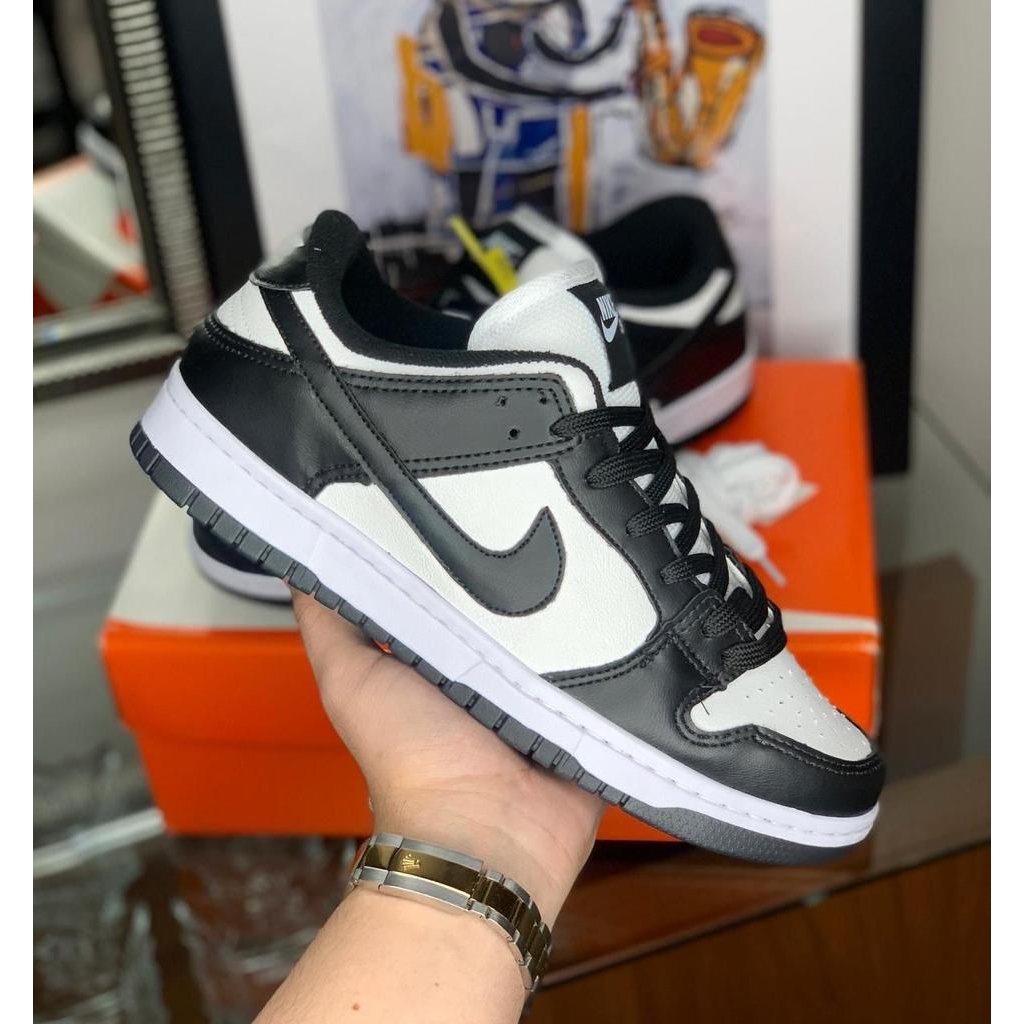 Tenis Nike Dunk Low SB Preto e Branco | Shopee Brasil