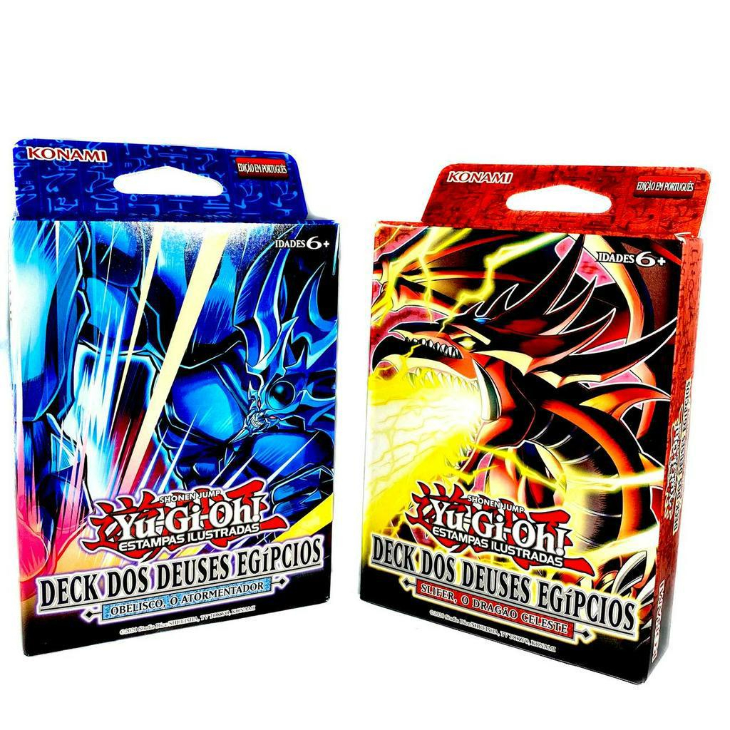 Yugioh - Deck dos Deuses Egípcios - Slifer e Obelisco | Shopee Brasil