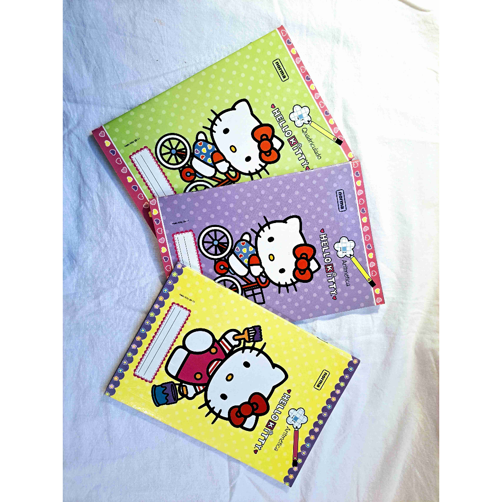 Caderno capa mole brochura Hello Kitty Norma Quadriculado1.0 ...