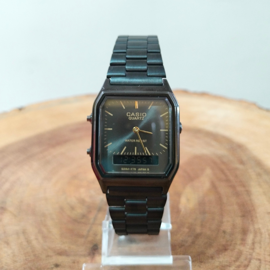 Relógio Cássio Retrô Vintage Unissex AQ-230 Preto - Escorrega o Preço