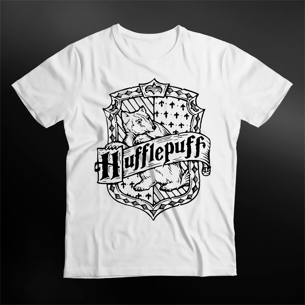 Camiseta Branca Harry Potter Lufa-Lufa Unissex | Shopee Brasil