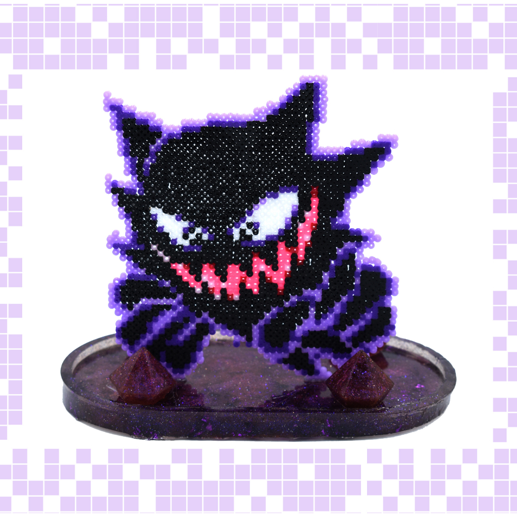 Pokemon Haunter 15cm Pixel Art Grande Perler Beads Figura Resina ...