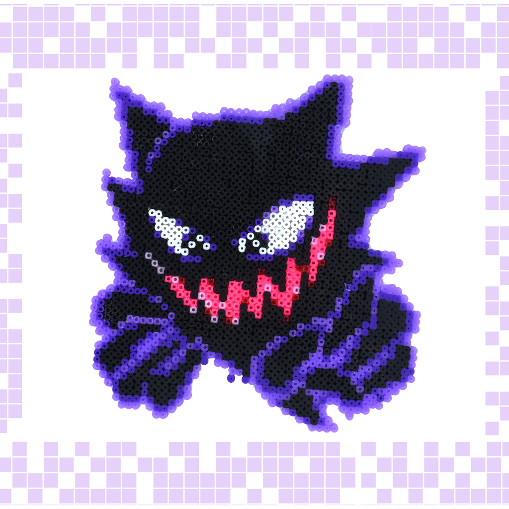 Pokemon Haunter 15cm Pixel Art Grande Perler Beads Figura Resina ...