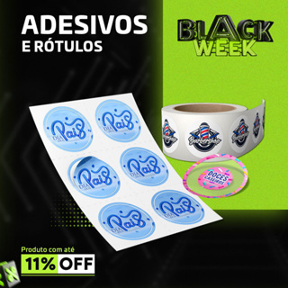 100 Adesivos Personalizados 3x3 cm - Recorte Eletrônico | Shopee Brasil