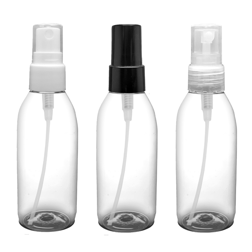 10 Frascos Pet 100 Ml Redondo Válvula Spray para perfumes álcool líquido | Shopee Brasil