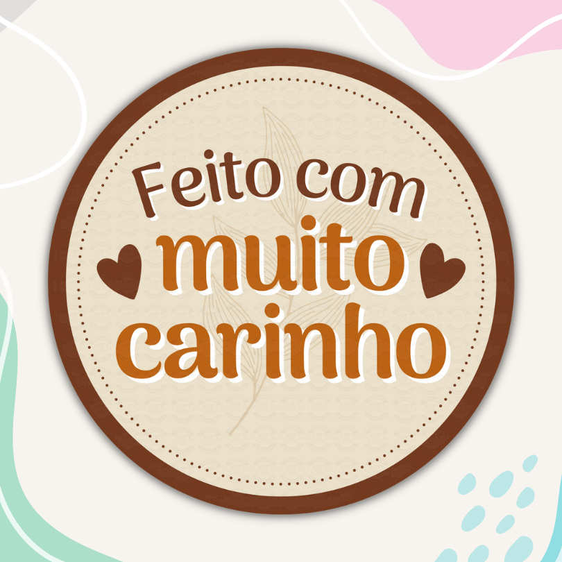 100 Etiquetas Adesivas para Presente Feito com Carinho | Shopee Brasil