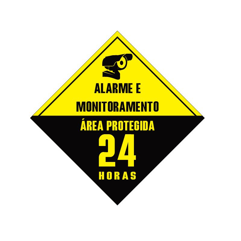 placa de monitoramento personalizada monitoramento 24 horas | Shopee Brasil
