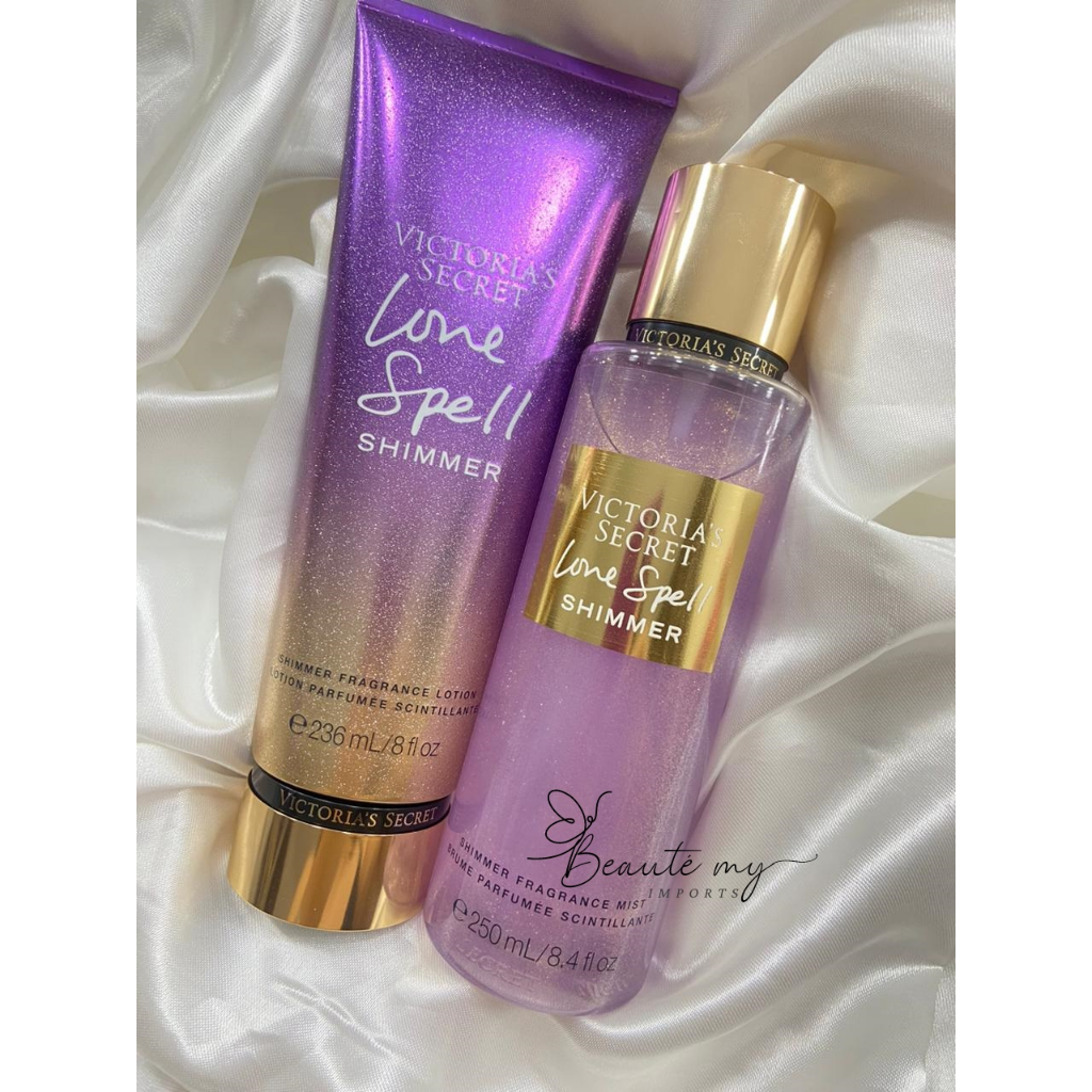 Victoria’s Secret Kit Creme e Body Splash Love Spell Shimmer | Shopee ...