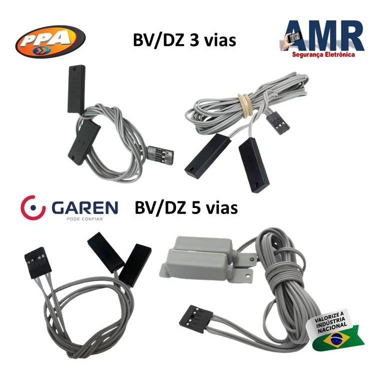 kit 10 pç Sensor Fim De Curso BV, DZ, 3 Vias, 5 vias Motor Portão ...