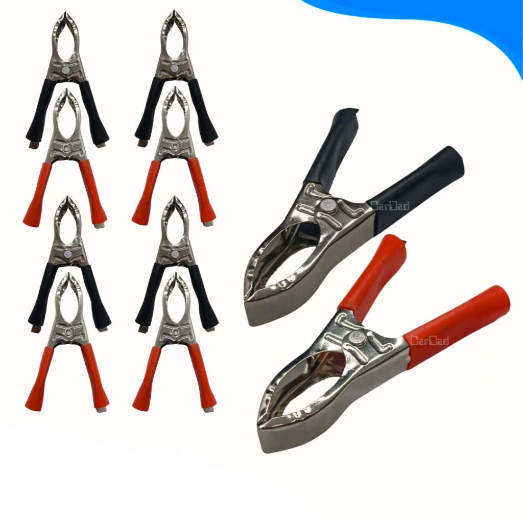 Kit 5 Pares Mini Garra Jacare Jacarezinho 30a Amp 6cm Preto | Shopee Brasil