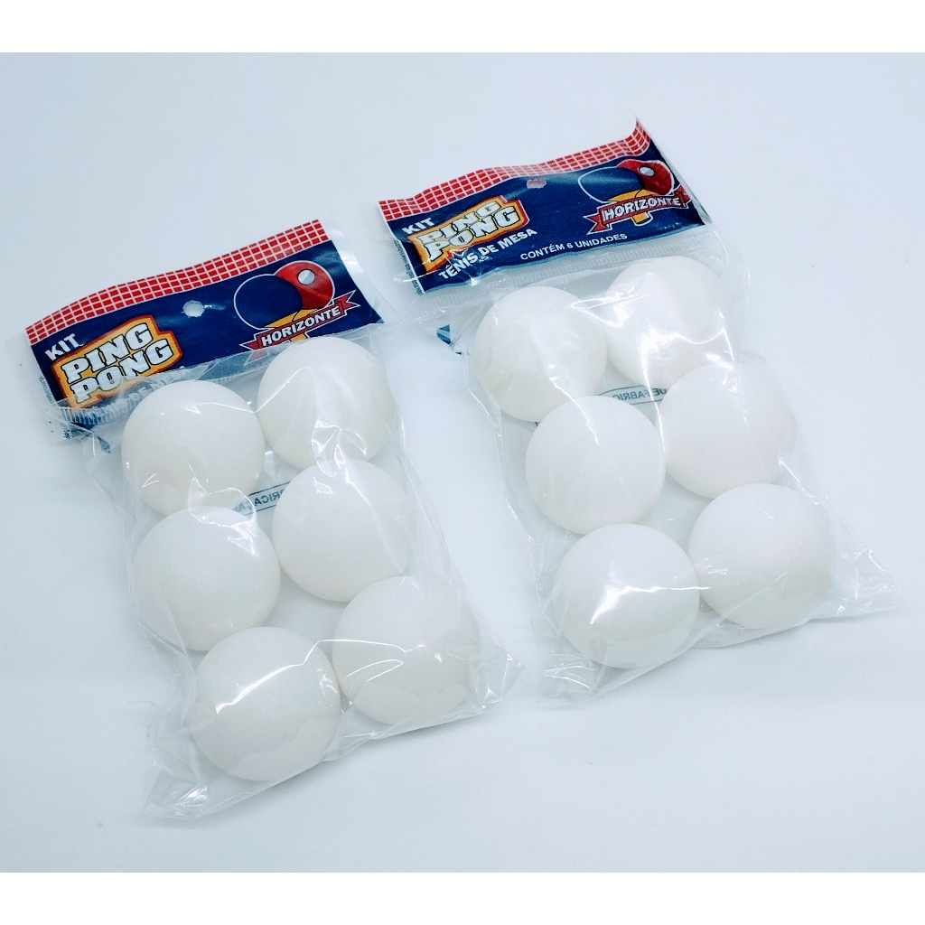 Kit 12 Bolas de Ping Pong - Branca HORIZONTE | Shopee Brasil