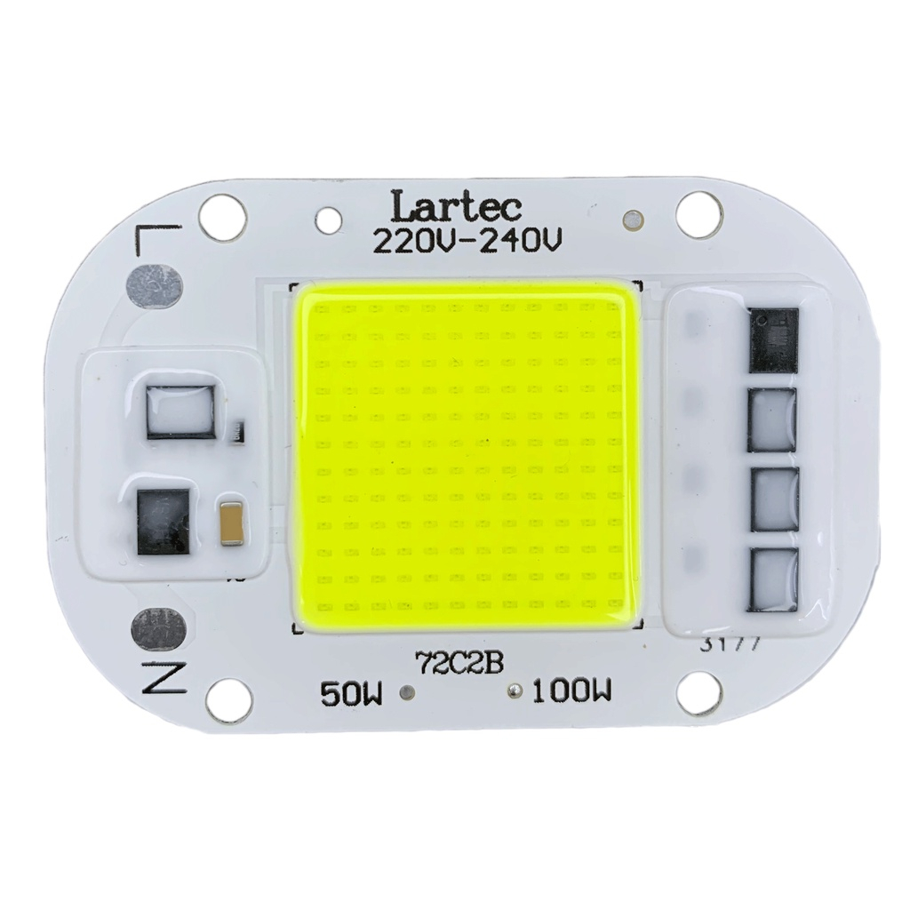 01 Chip Led 100w Sem Reator Luz Branco Frio 110v Ou 220v - Melhora o Preço