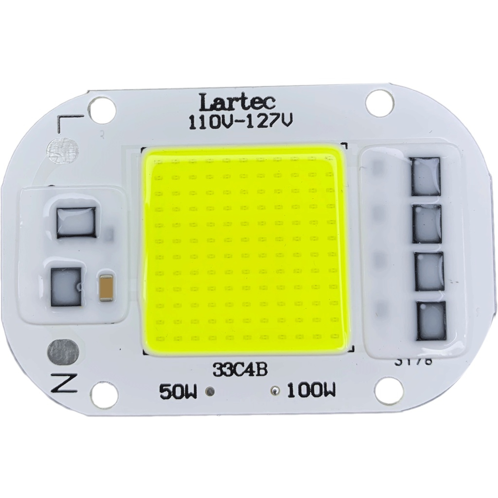 01 Chip Led 100w Sem Reator Luz Branco Frio 110v Ou 220v | Shopee Brasil