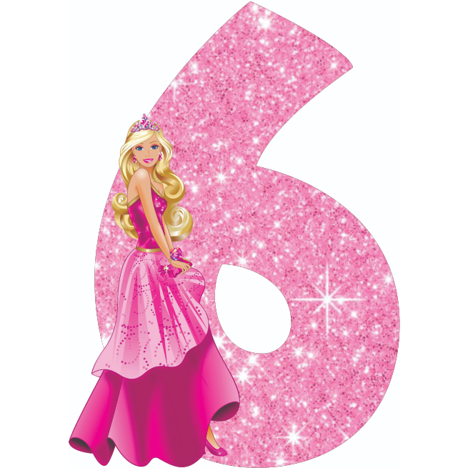 Display MDF Barbie número 6 60cm | Shopee Brasil