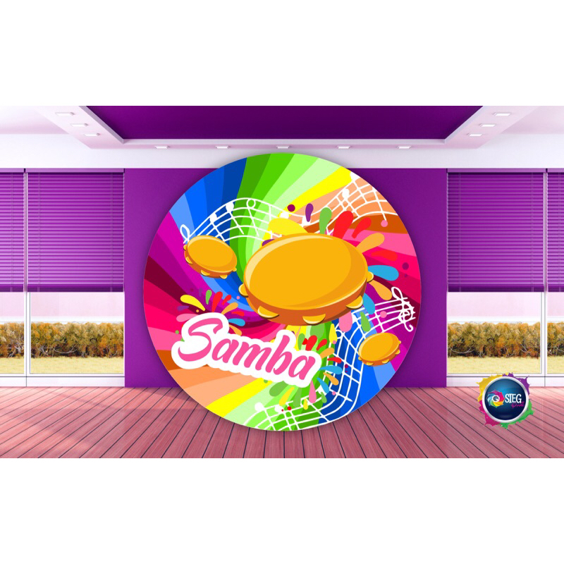 PAINEL TECIDO SUBLIMADO Samba | Shopee Brasil