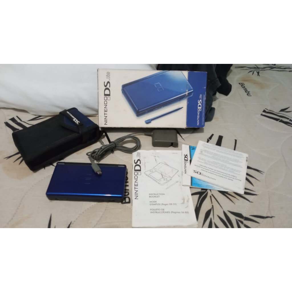 Nintendo DS Lite Azul Completo Com Caixa - Leia Descrição | Shopee Brasil
