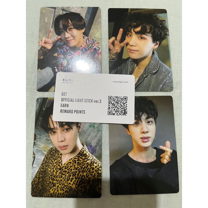 BTS Army Bomb ver. 3 Photocards Jin/Jimin/J-hope/RM/V | Shopee Brasil