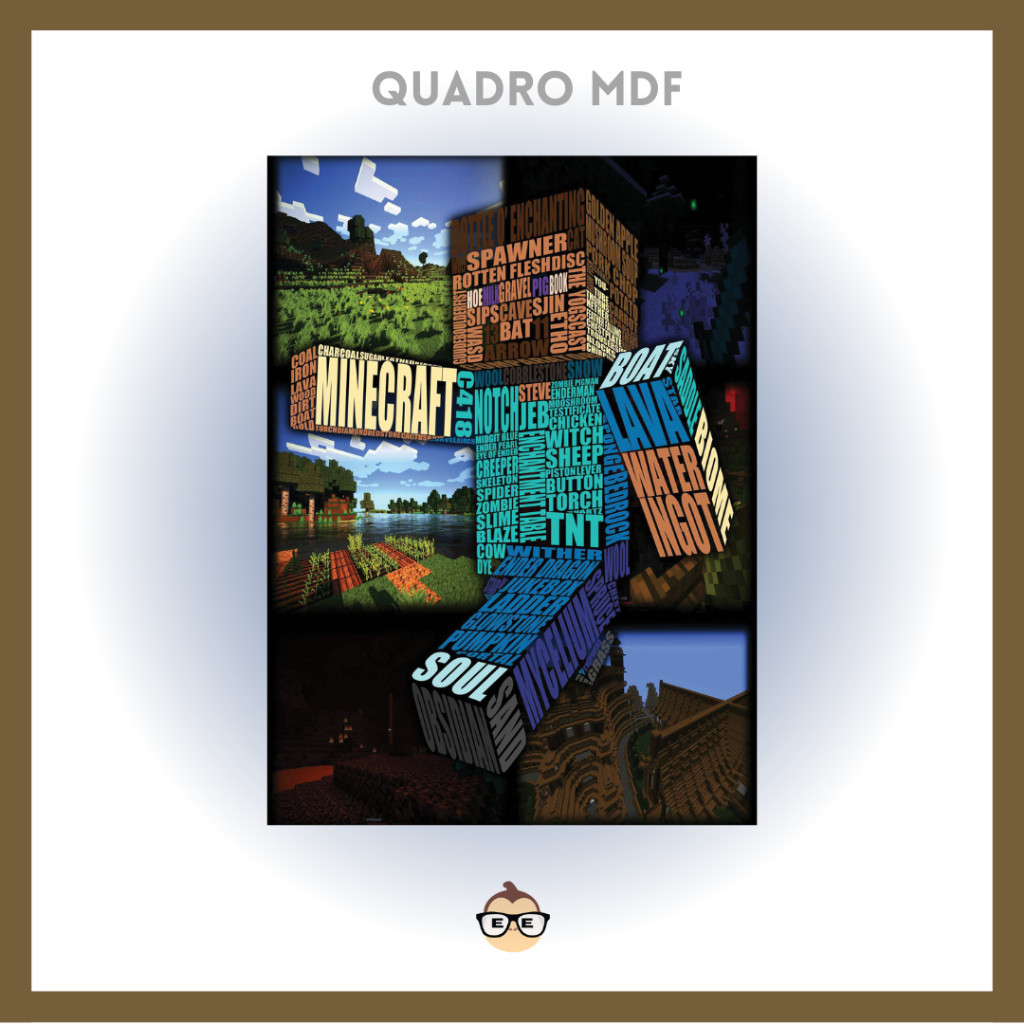 PLACA MDF MINECRAFT | Shopee Brasil
